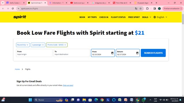Spirit Airlines Promo Codes & Black Friday 2024 Deals - 10% Off