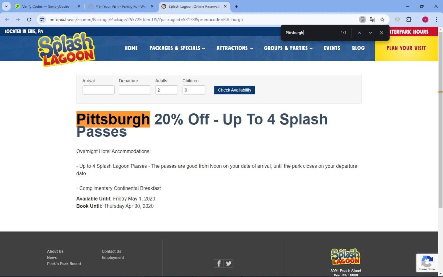 Splash Lagoon Promo Codes - $50 Off | October 2024