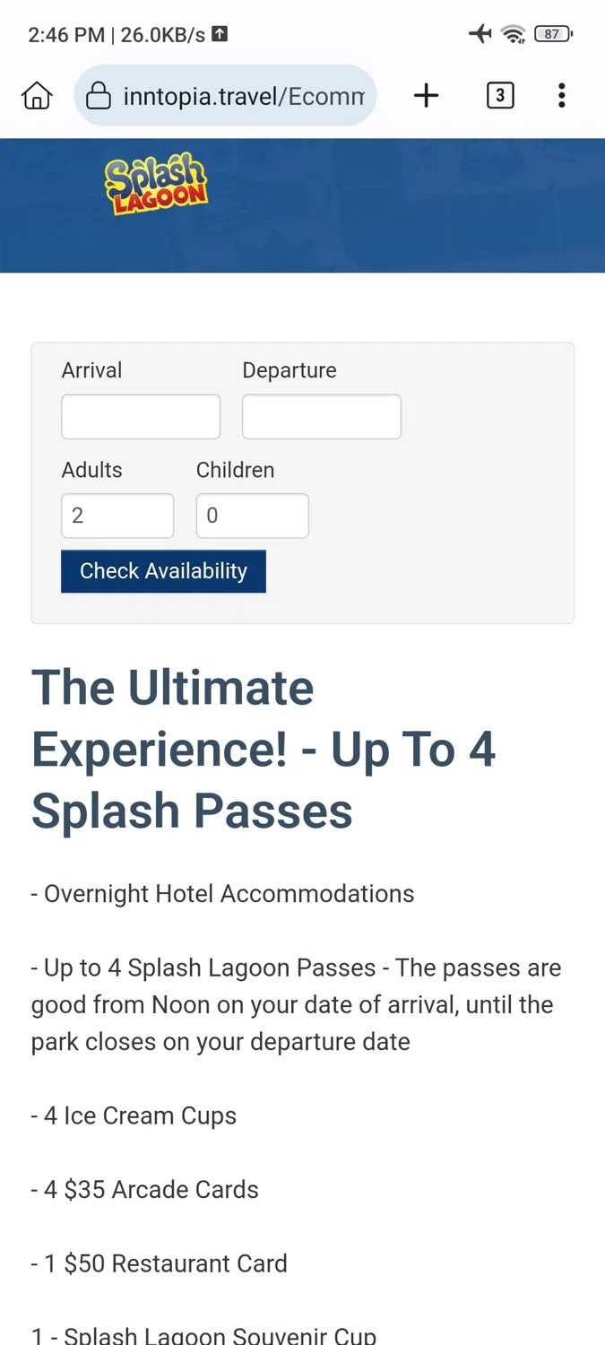 Splash Lagoon Promo Codes - $50 Off | November 2024
