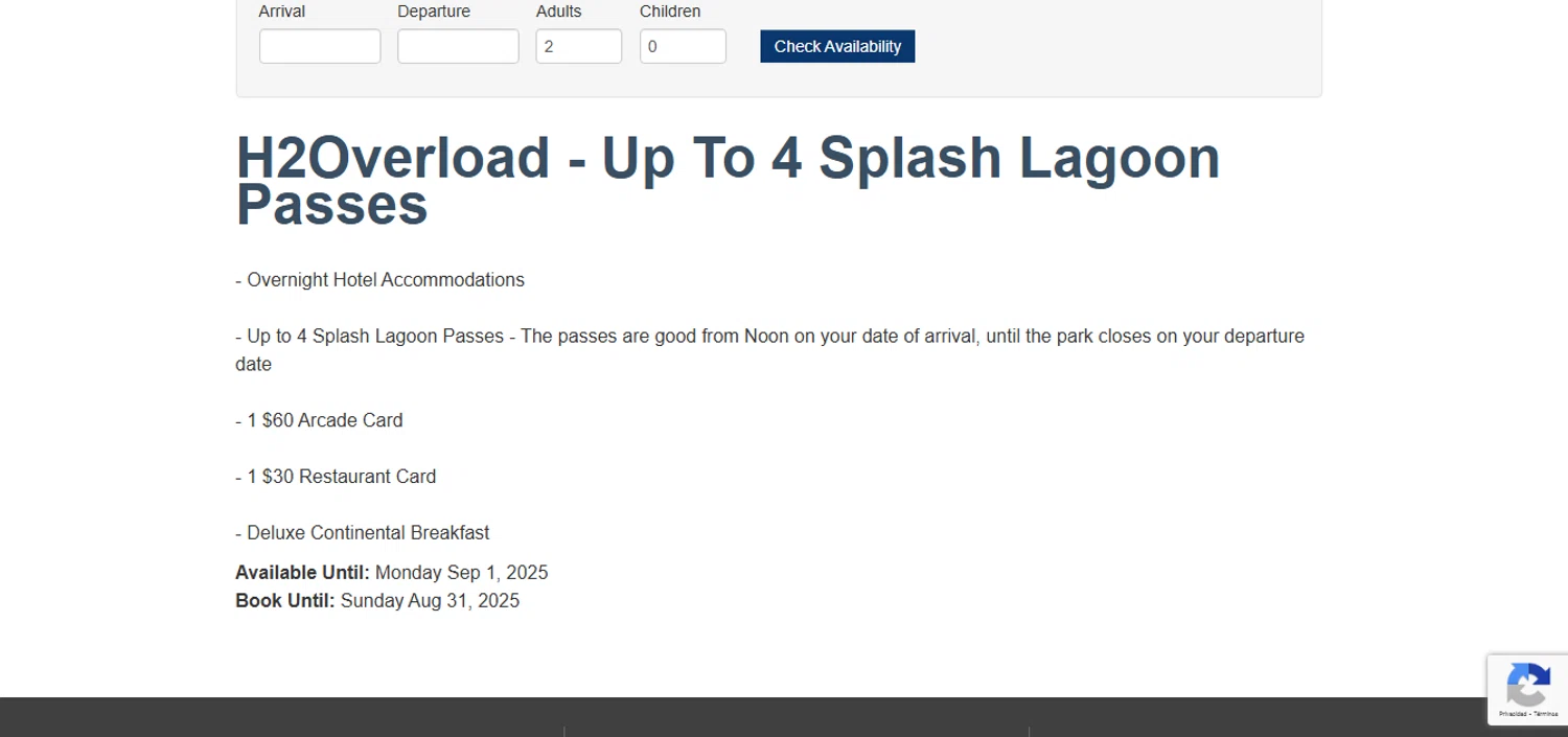 Splash Lagoon Promo Codes - $60 Off (Verified) Sep 2025