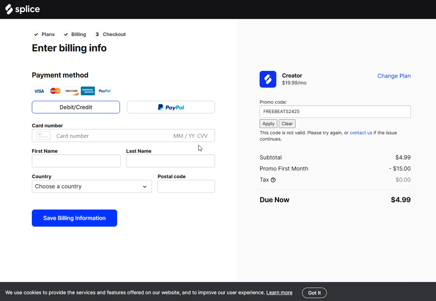 Splice Discount Codes - $20 Off (2 Verified) Jul 2025