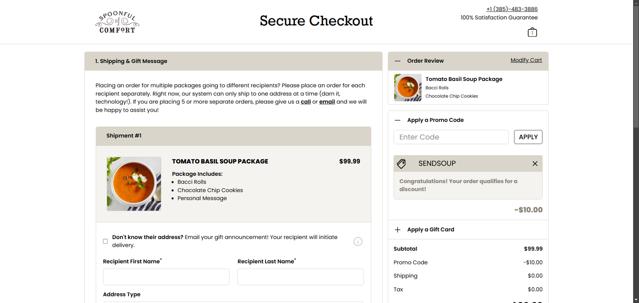 Spoonful of Comfort Promo Codes - $10 Off Coupons Oct 2025