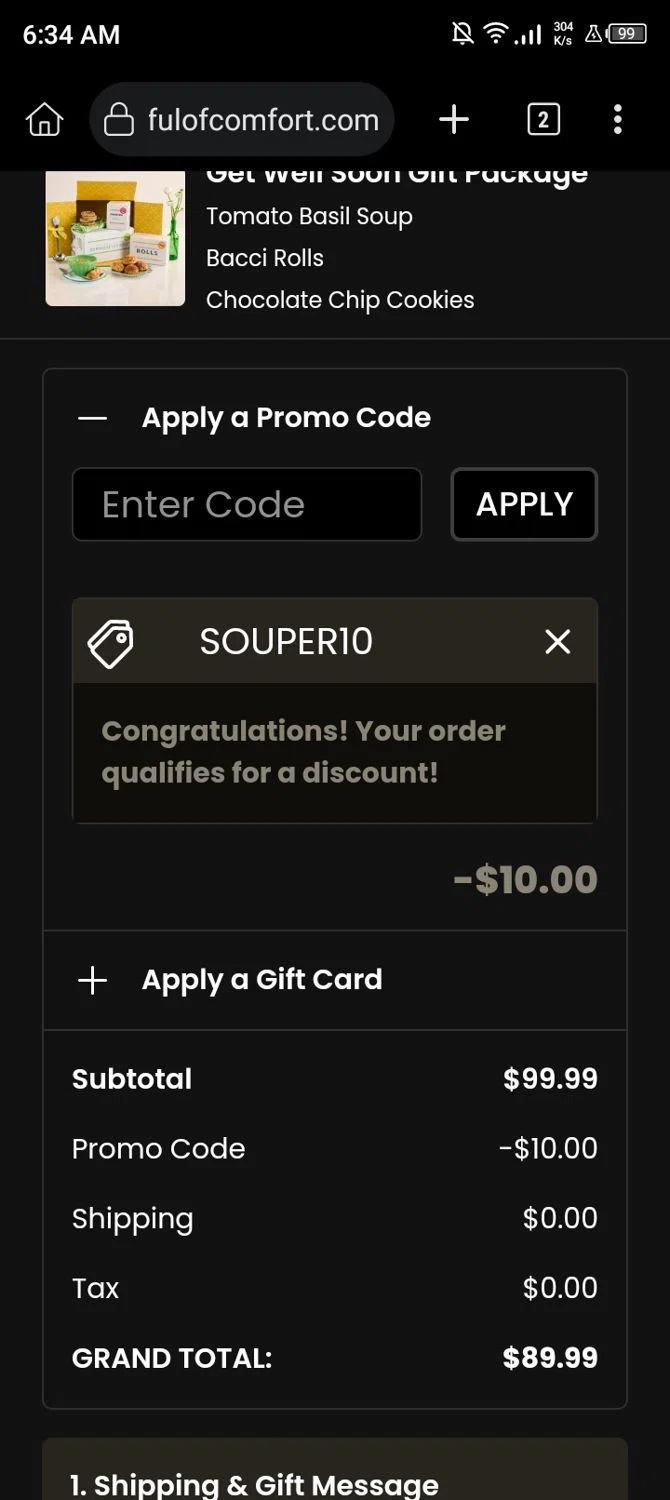 Spoonful of Comfort Coupons - 10% Off | September 2024