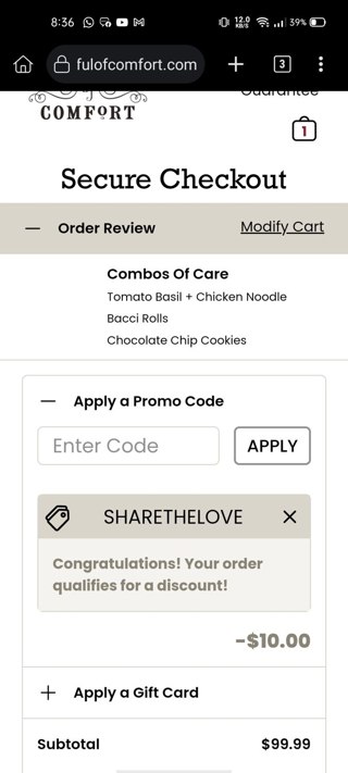 Spoonful of Comfort Promo Code (3 Verified) - 10% Off Feb 2025