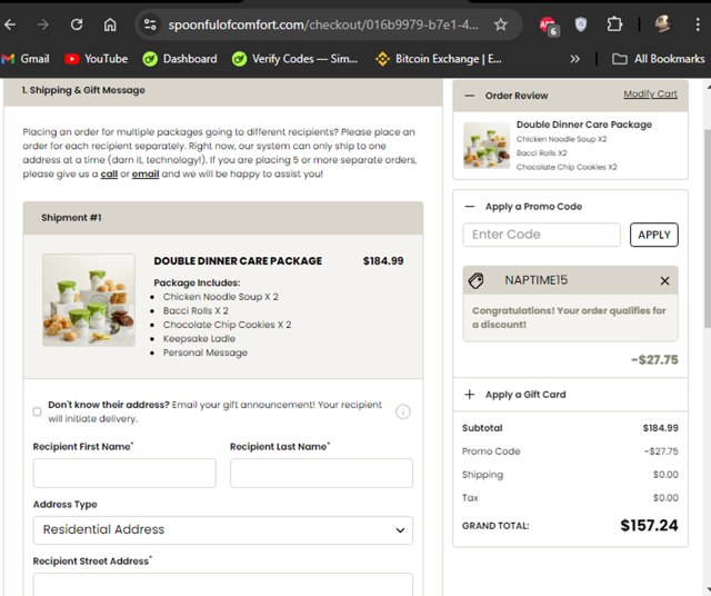 Spoonful of Comfort Promo Code (3 Verified) - $10 Off Mar 2025