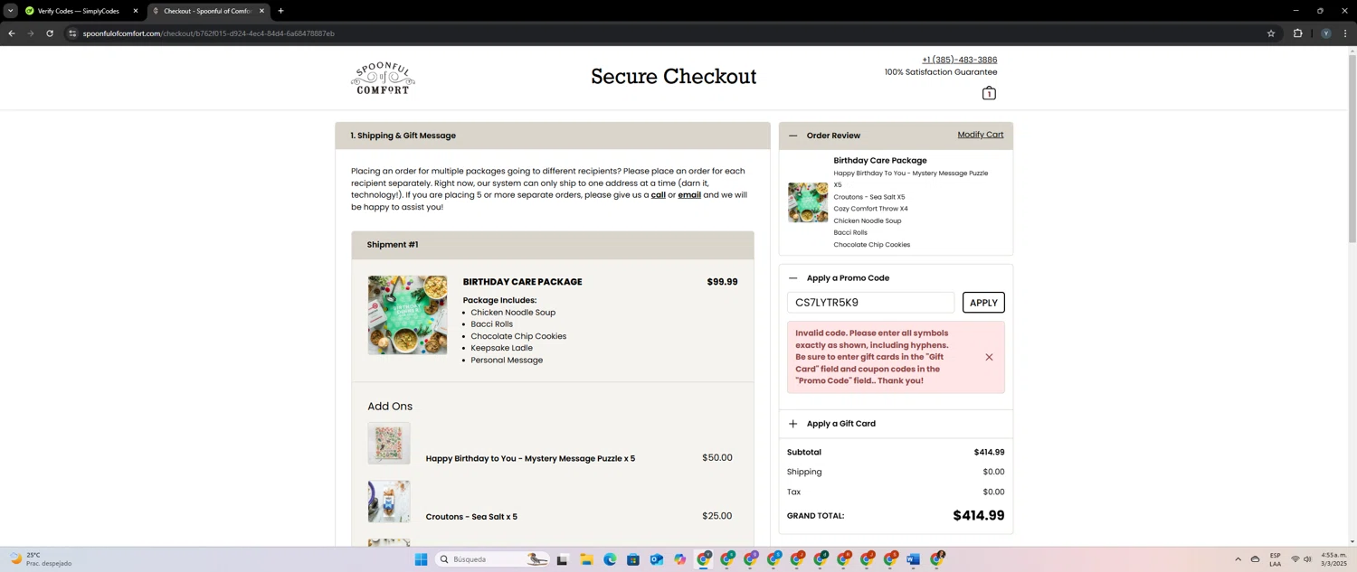 Spoonful of Comfort Promo Codes - $10 Off Coupons Sep 2025