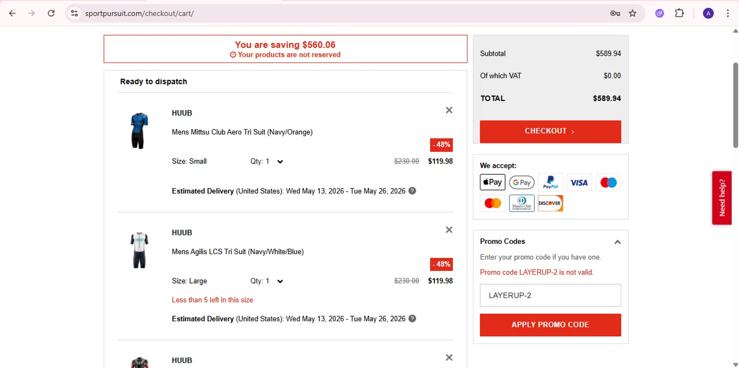SportPursuit Promo Codes - 20% Off (3 Verified) June 2026
