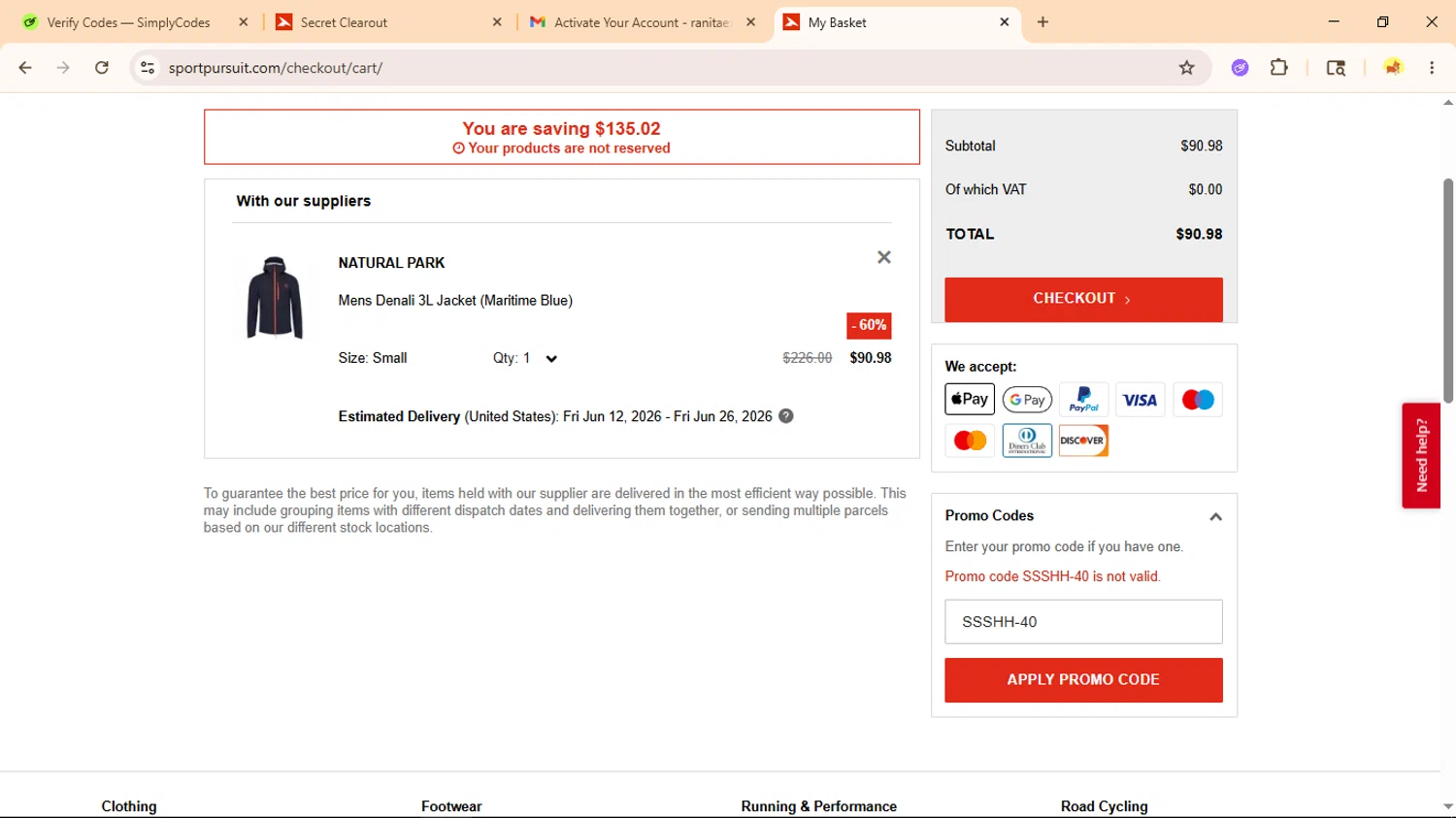 SportPursuit Promo Codes - 20% Off (3 Verified) June 2026