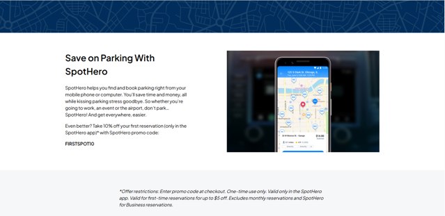 SpotHero Discount Codes - 10% Off (2 Verified) Jul 2025