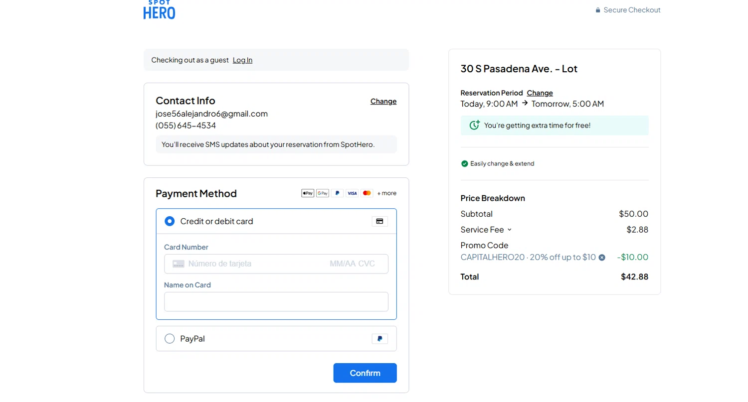 SpotHero Promo Codes - 10% Off (4 Verified) Nov 2025