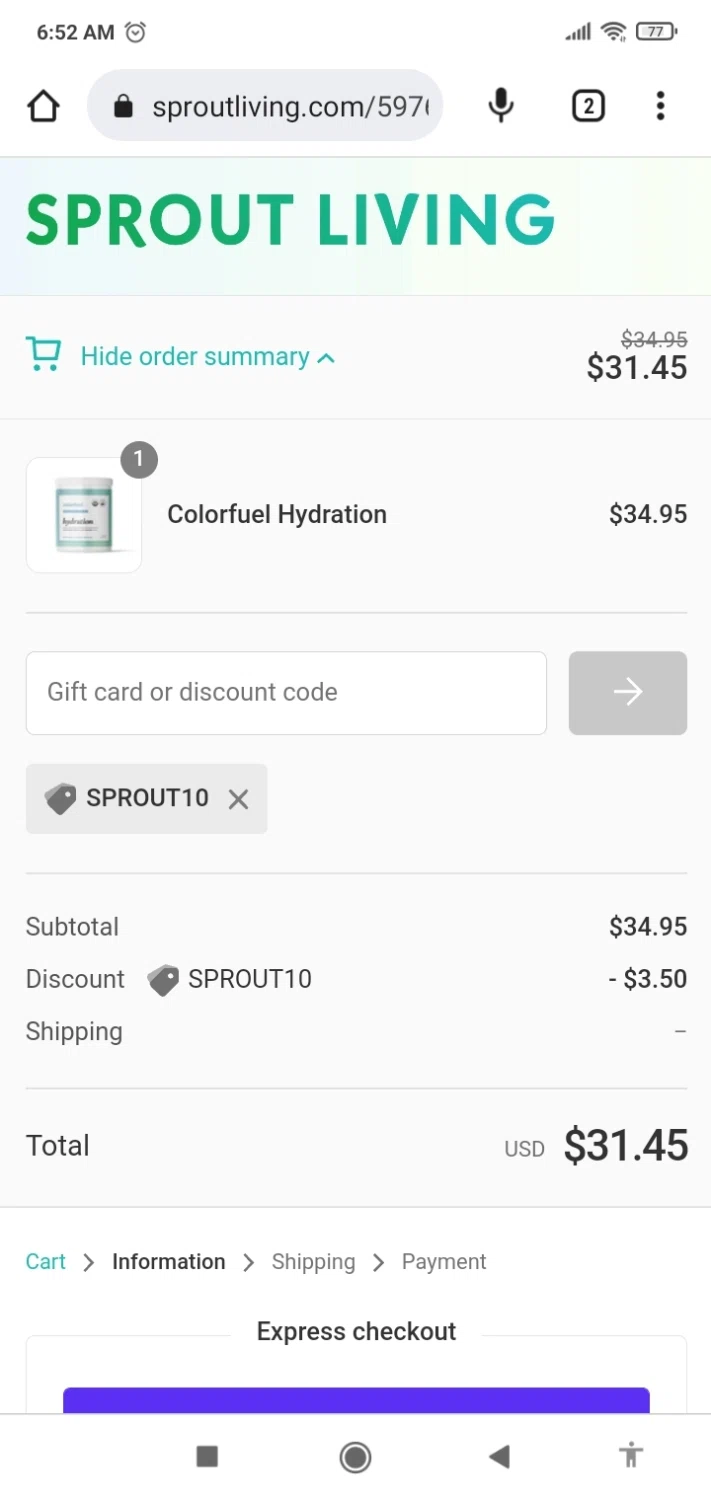 Sprout Living Coupon Codes - 20% Off | October 2024