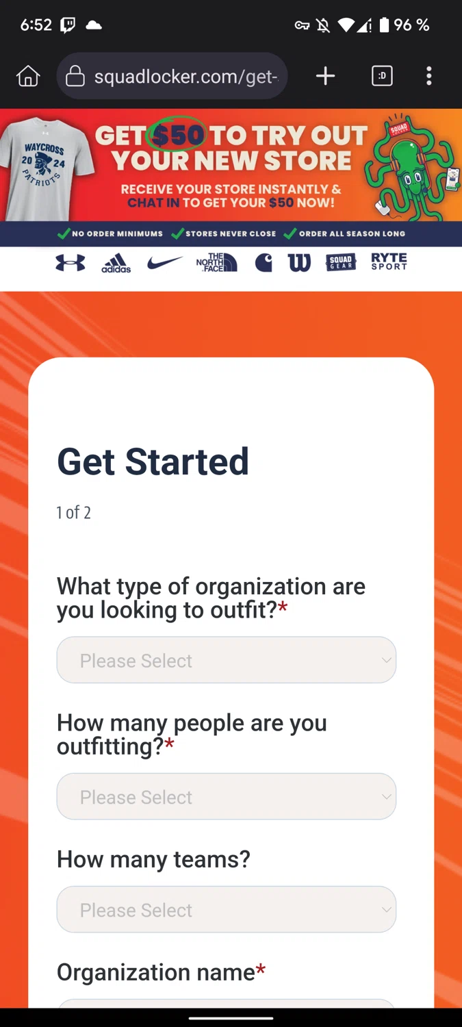 SquadLocker Promo Codes - 15% Off | September 2024