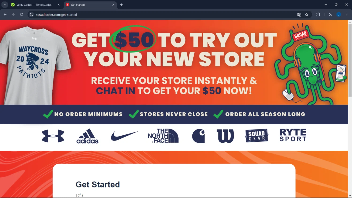 SquadLocker Promo Codes - 15% Off | September 2024