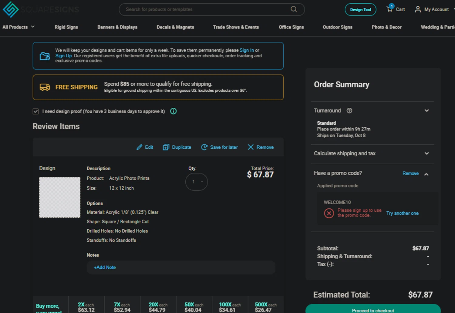 Square Signs Promo Codes (3 Verified) - 10% Off Jan 2025