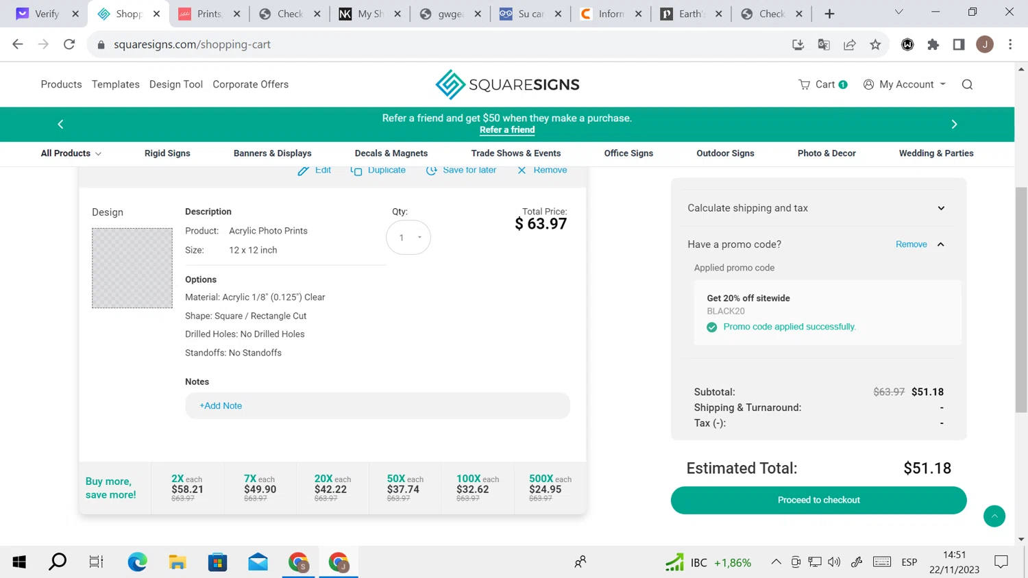 Square Signs Promo Codes - 20% Off | November 2024