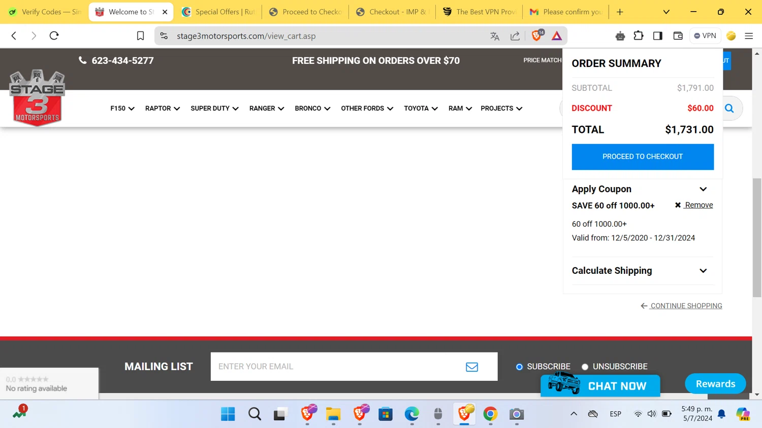 Stage 3 Motorsports Coupons - $30 Off | November 2024