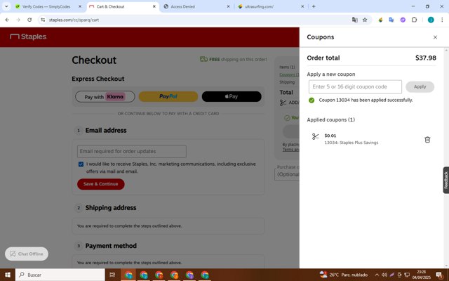 Staples Coupon Codes (9 Verified) - 40% Off w/Code Apr 2025