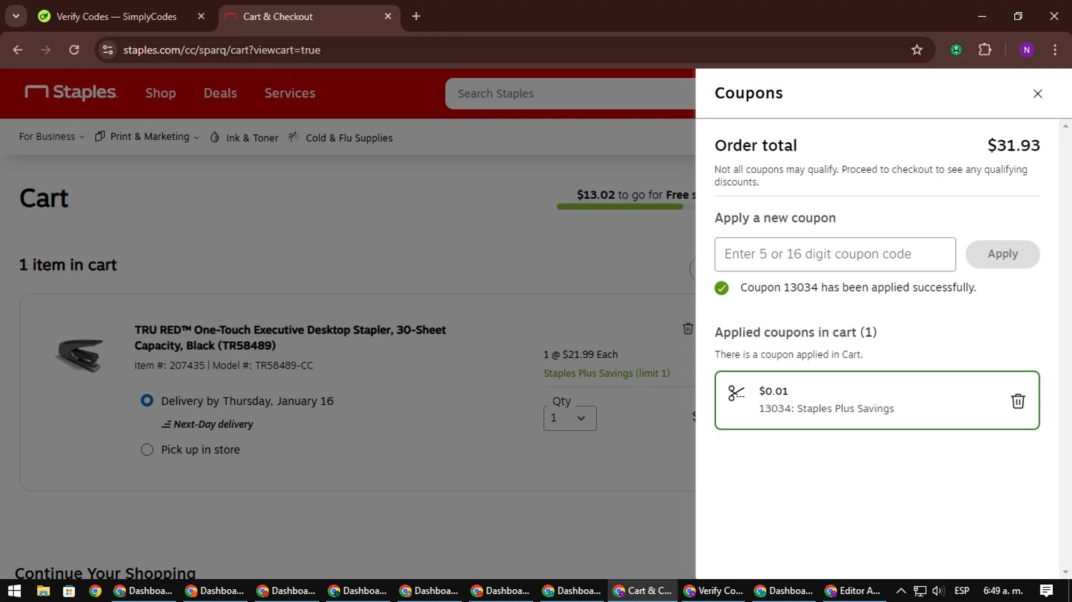 Staples Coupon Codes (11 Verified) - Sitewide Jan 2025