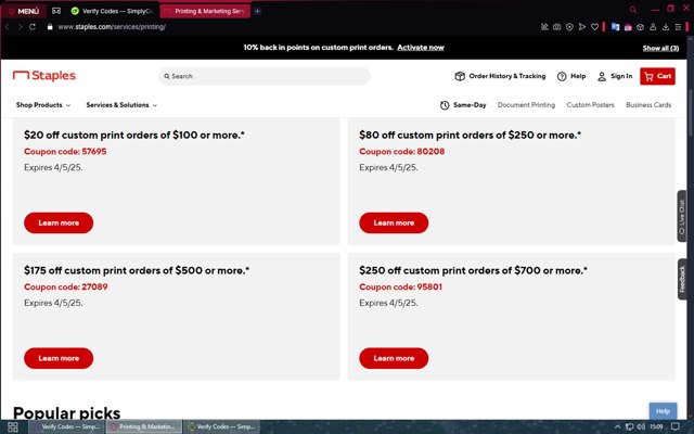 Staples Coupon Codes (9 Verified) - 40% Off w/Code Apr 2025