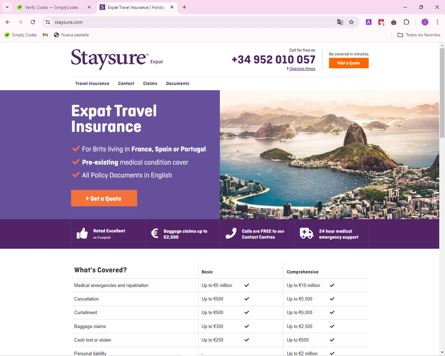Staysure Expat Travel Insurance Promo Codes - 15% Off | November 2024