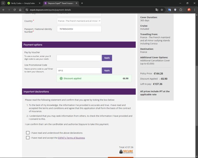 Staysure Expat Travel Insurance Coupons - 15% Off Aug 2025