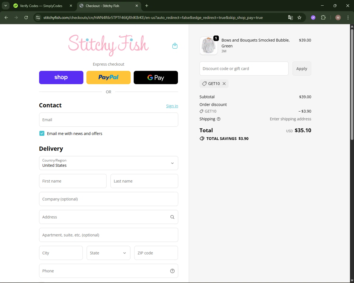 Stitchy Fish Promo Codes - 20% Off (5 Verified) Nov 2025