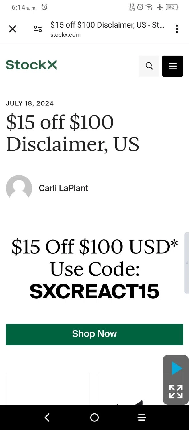 StockX Discount Codes - 30% Off | August 2024