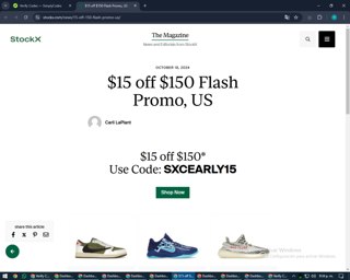 StockX Discount Codes & Black Friday 2024 Deals - $10 Off