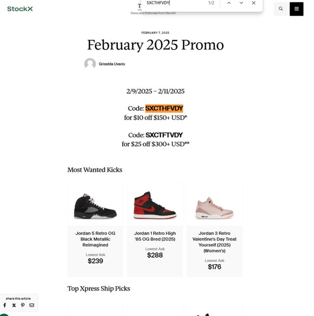 StockX Discount Codes - $15 Off Coupons May 2025