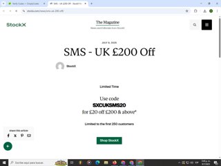 StockX Promo Codes - 75% Off Coupons Aug 2025