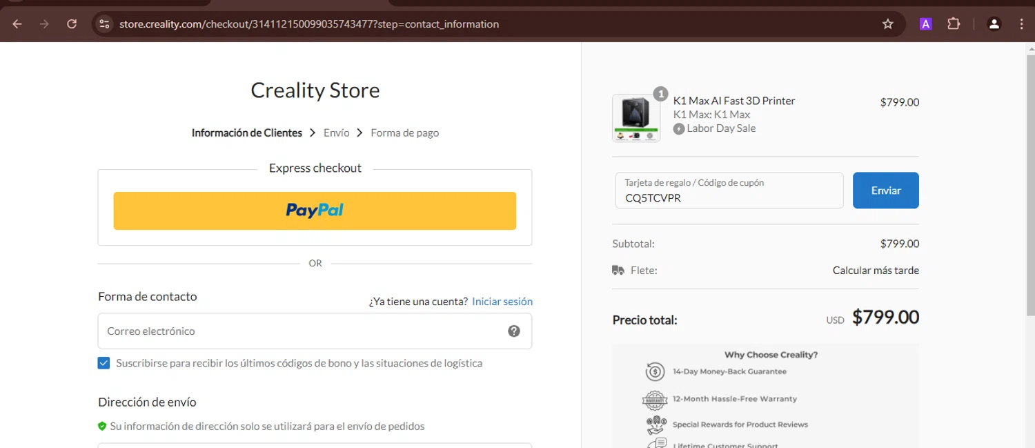 Creality Store Coupons - $5 Off | October 2024