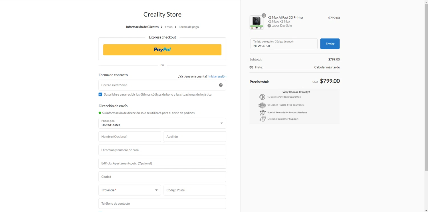 Creality Store Coupons - $5 Off | October 2024
