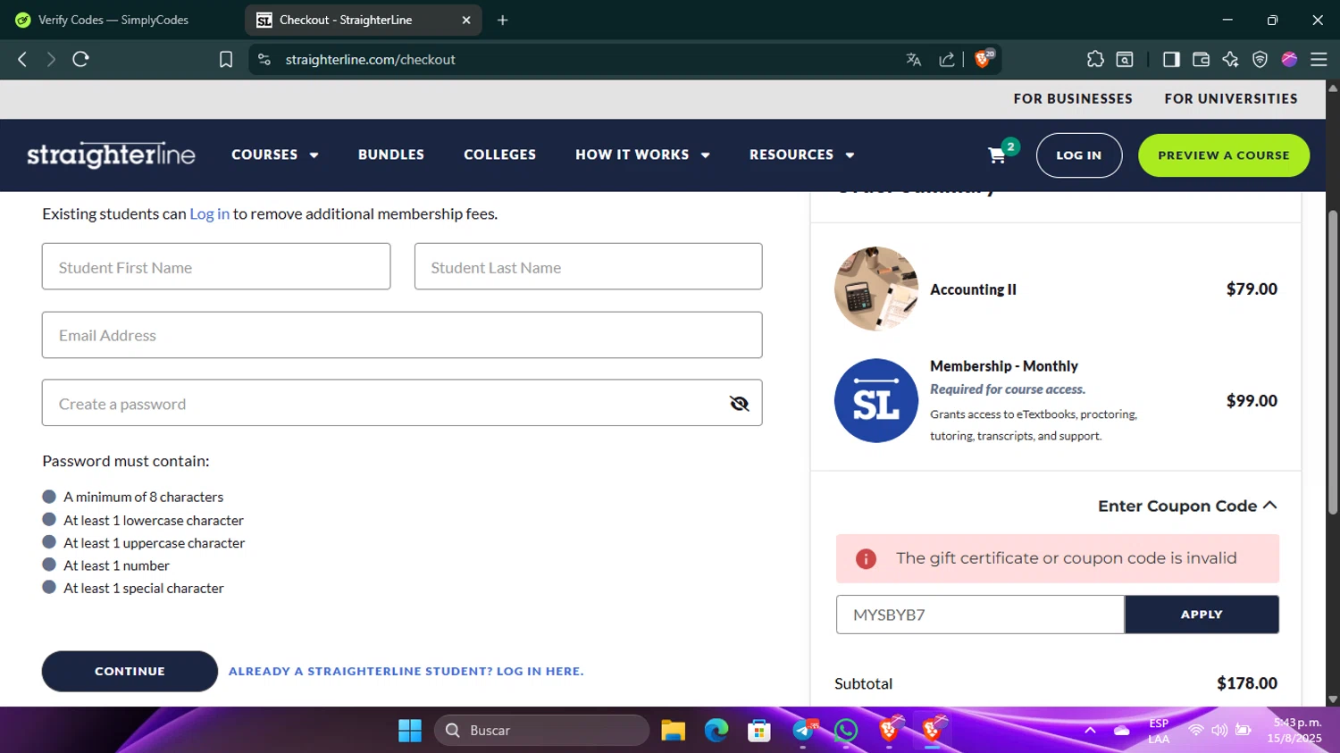 StraighterLine Promo Codes (1 Verified) - $25 Off Oct 2025
