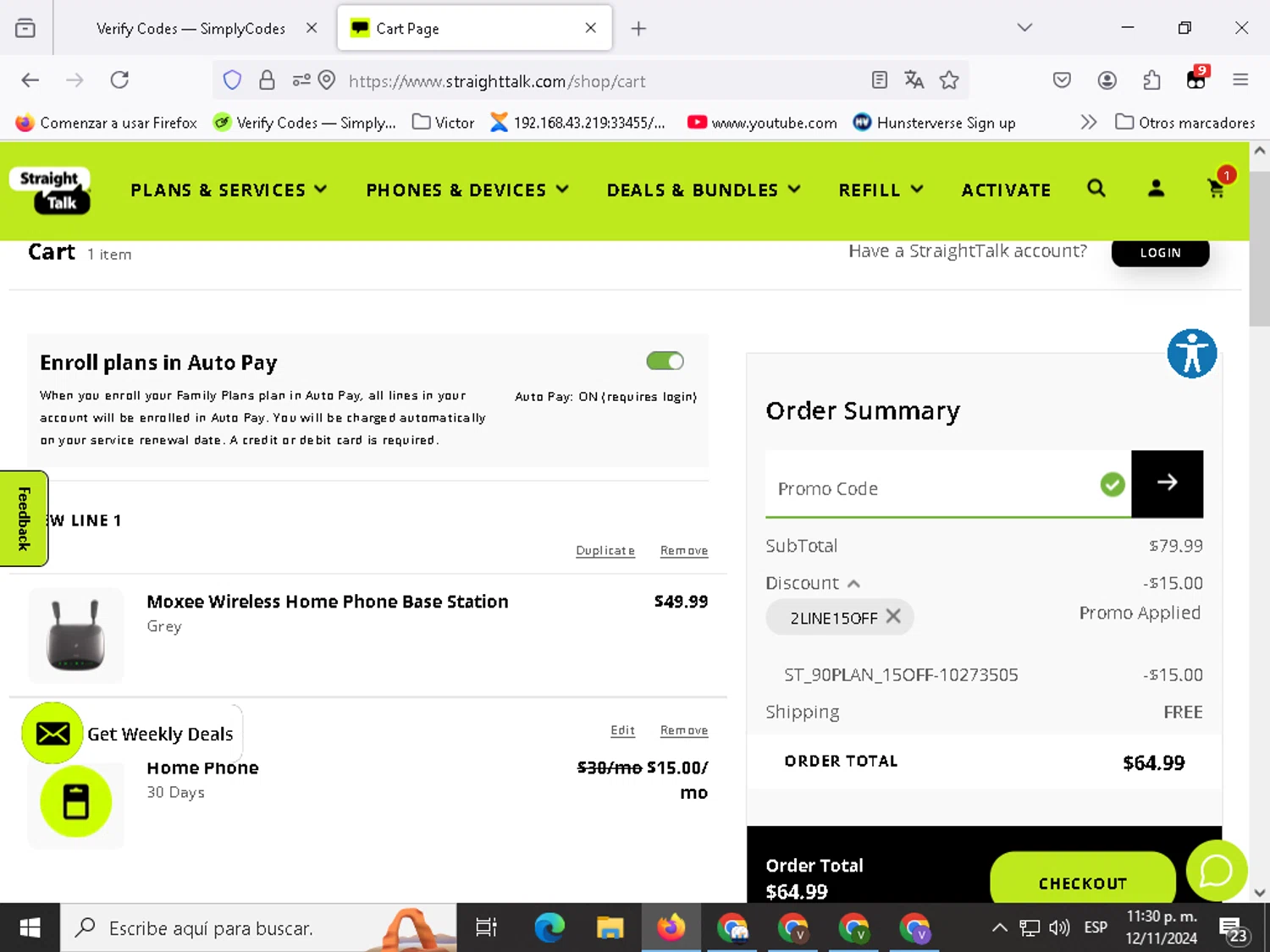 Straight Talk Promo Codes - $15 Off Coupons Jan 2025