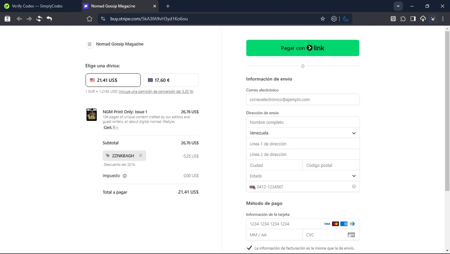 Stripe Promo Codes - 20% Off (1 Verified) Mar 2026