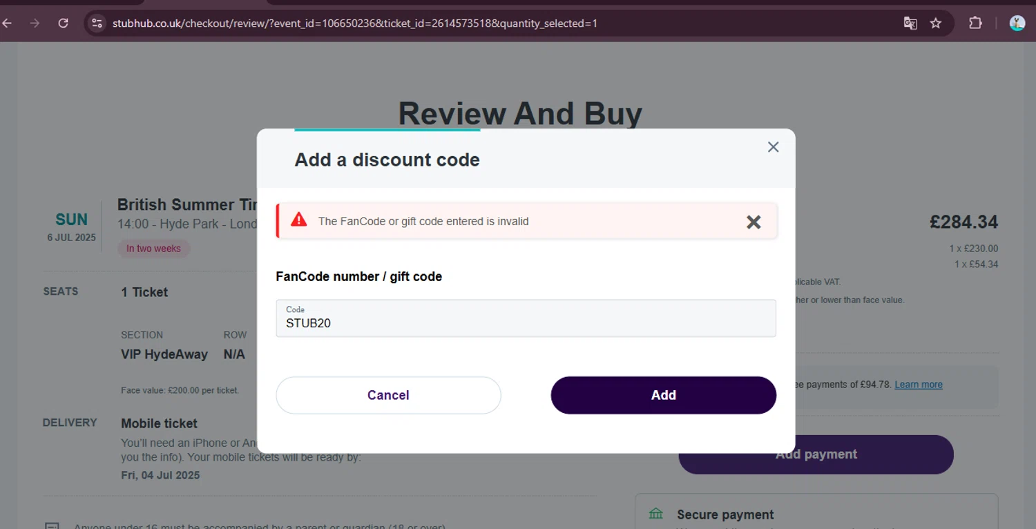 StubHub Promo Codes - 20% Off Coupons Sep 2025