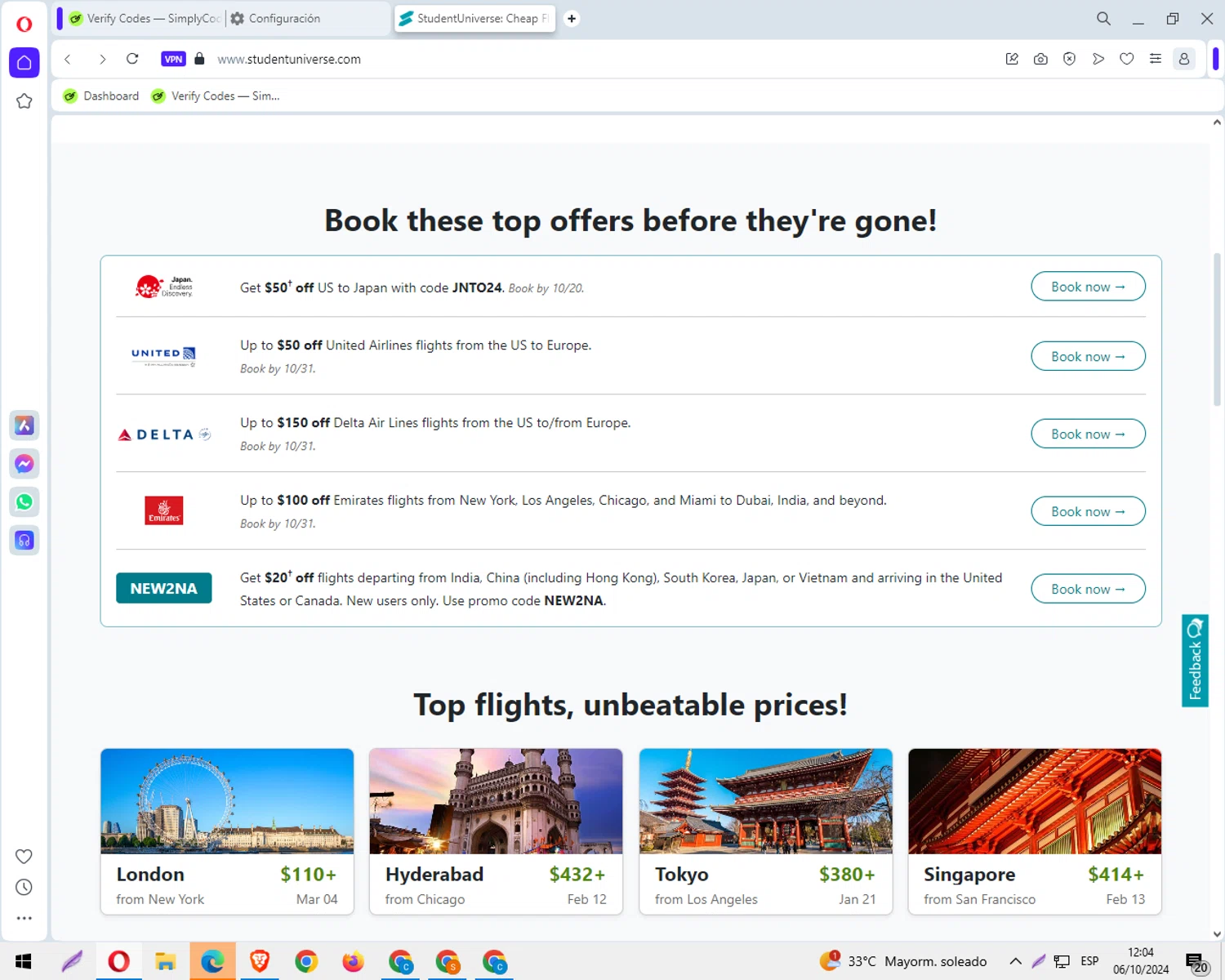 Student Universe Promo Codes - $30 Off | October 2024