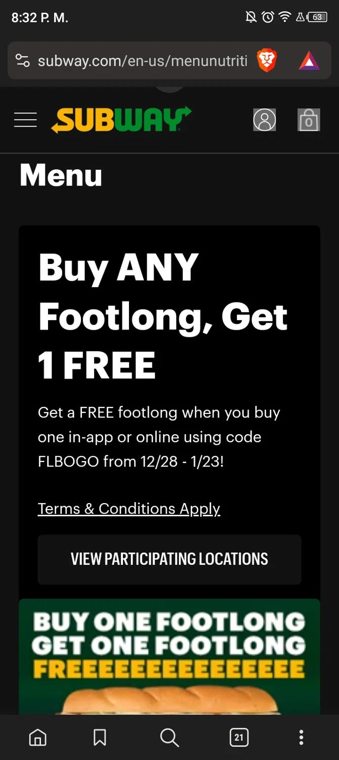 Subway Promo Codes – 35% Off | May 2024