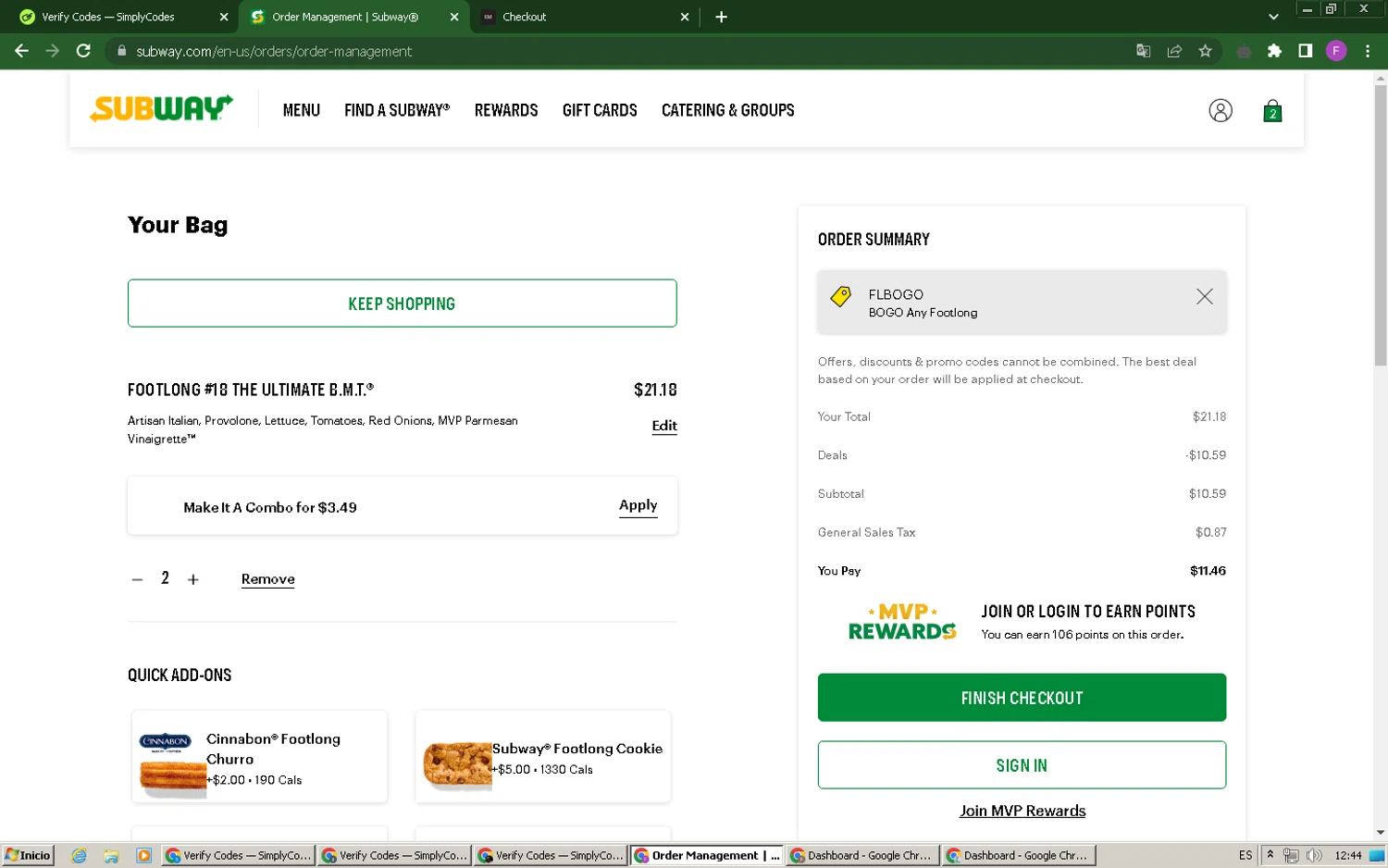 Subway Promo Codes - $12 Off | November 2024