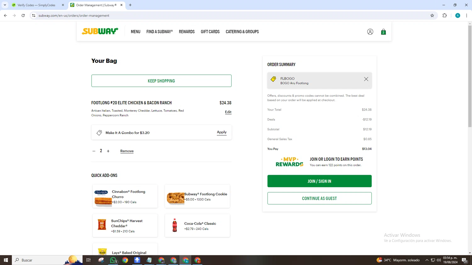 Subway Promo Codes - 20% Off | September 2024