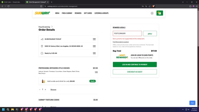 Subway Promo Codes (6 Verified) - w/Code May 2025