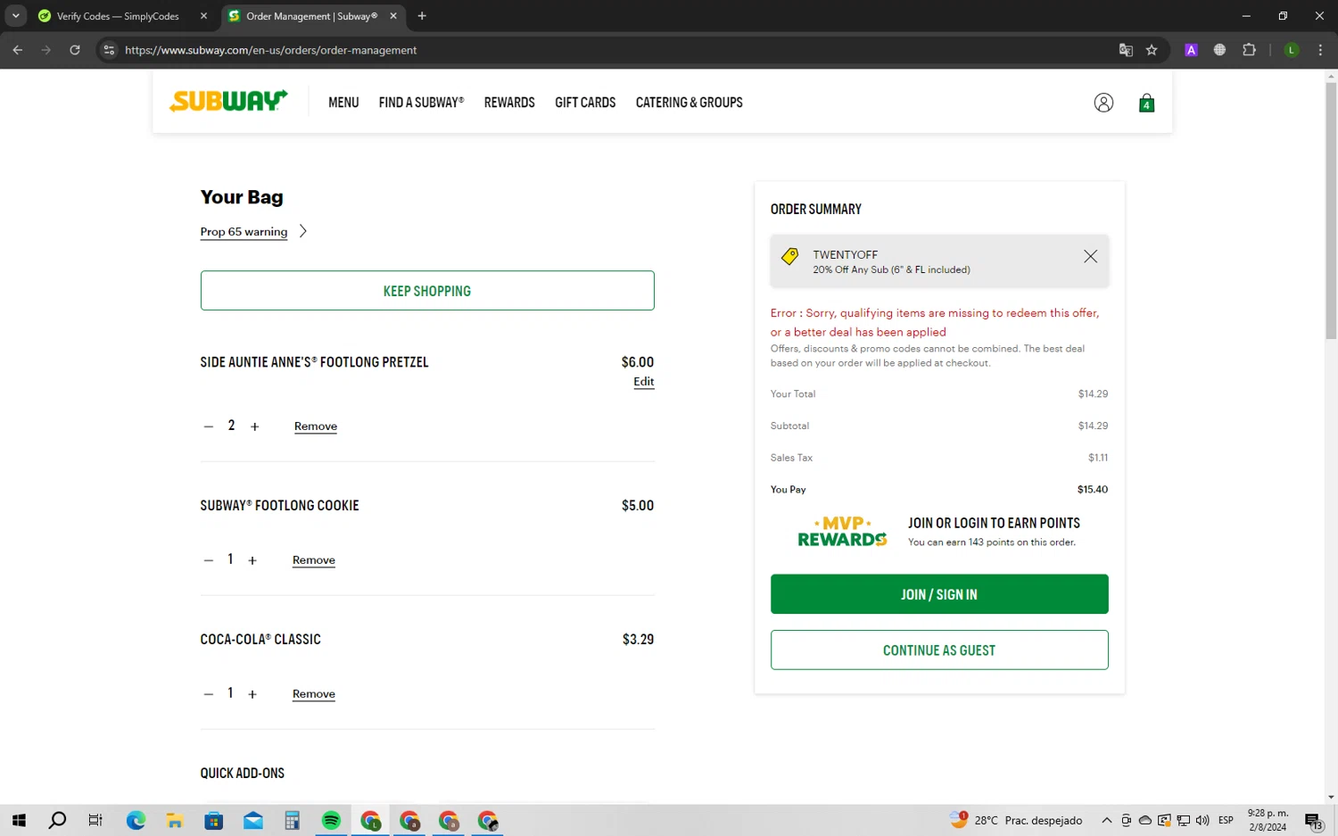 Subway Promo Codes - 20% Off | September 2024
