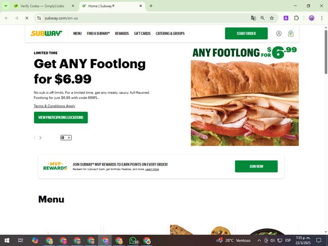 Subway Promo Codes (3 Verified) - Sitewide Apr 2025