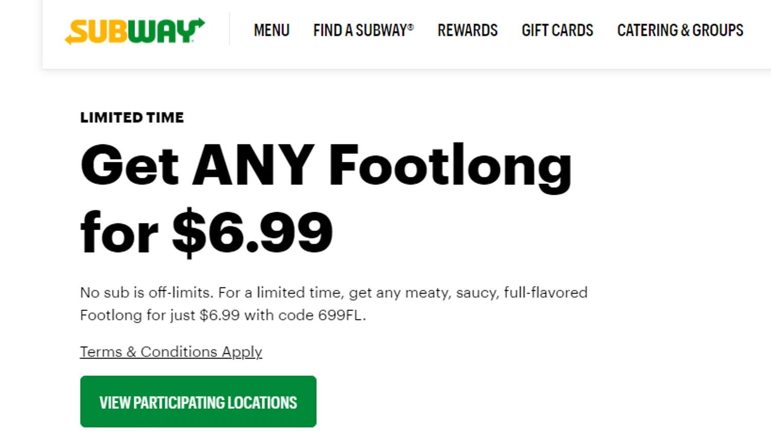 Subway Promo Codes - 20% Off (2 Verified) Feb 2026