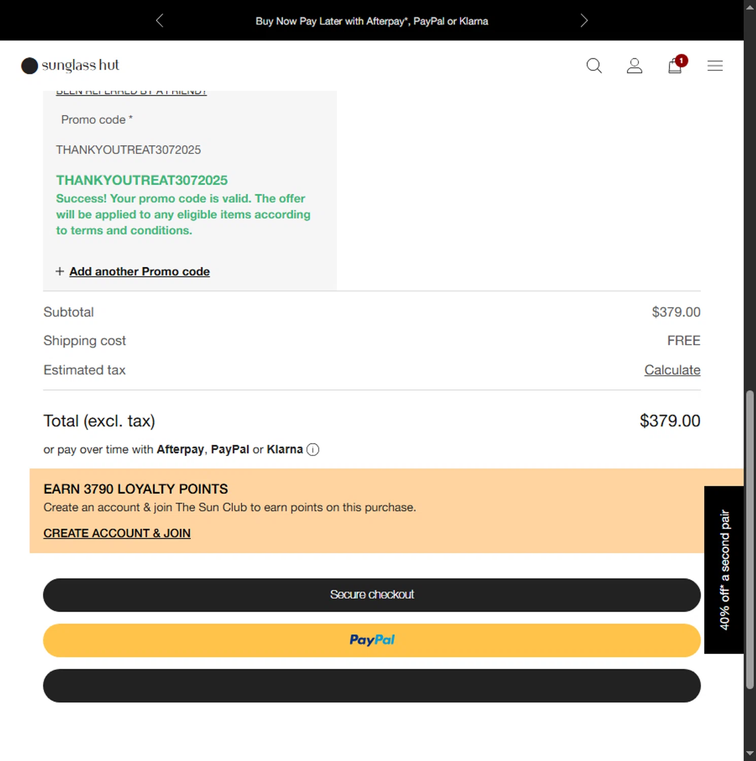 Sunglass Hut Promo Codes - $30 Off (Verified) Sep 2025