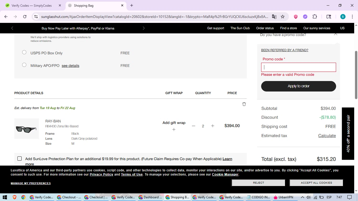 Sunglass Hut Promo Codes - $50 Off (Verified) Aug 2025