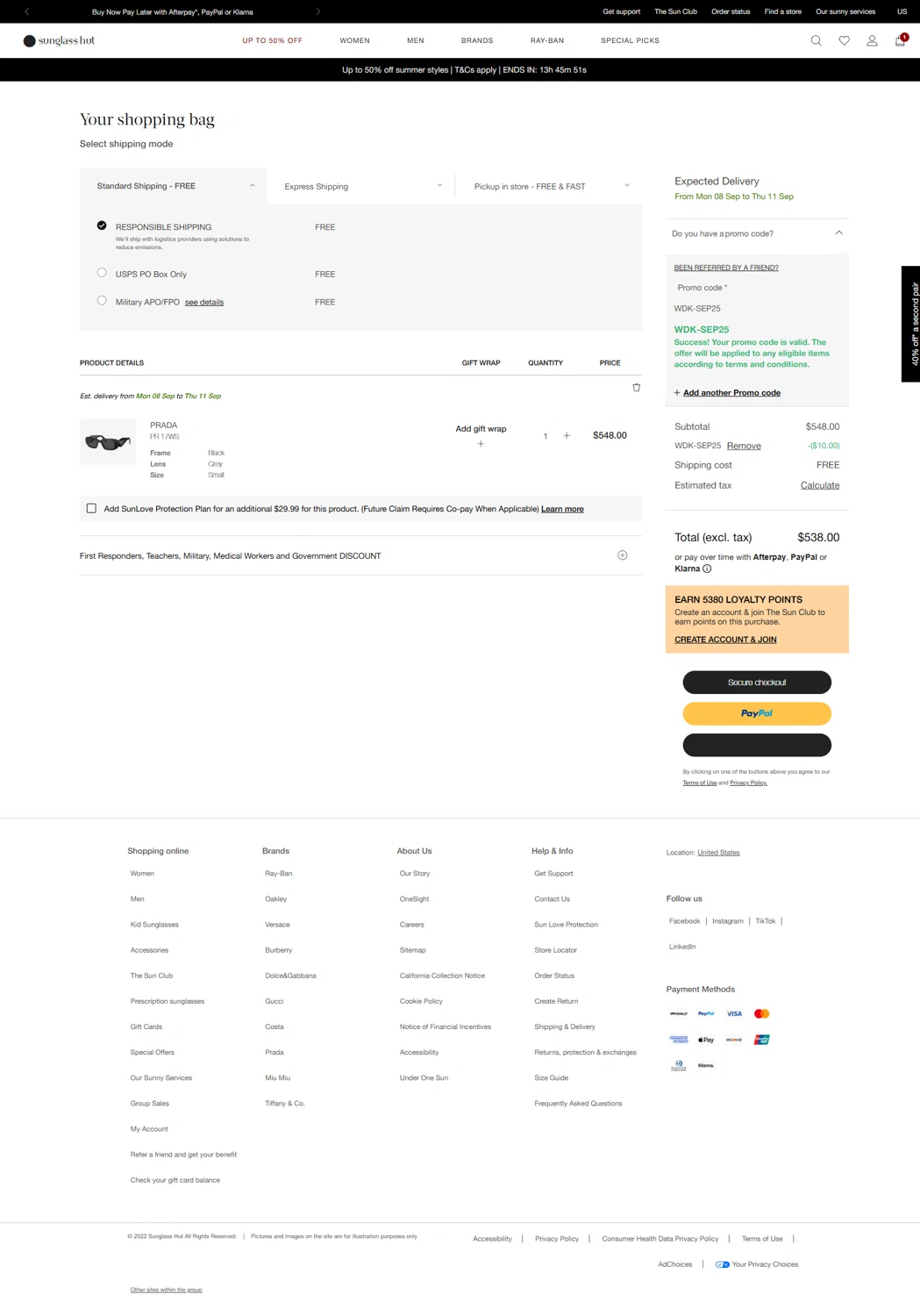 Sunglass Hut Promo Codes - $10 Off (Verified) Nov 2025