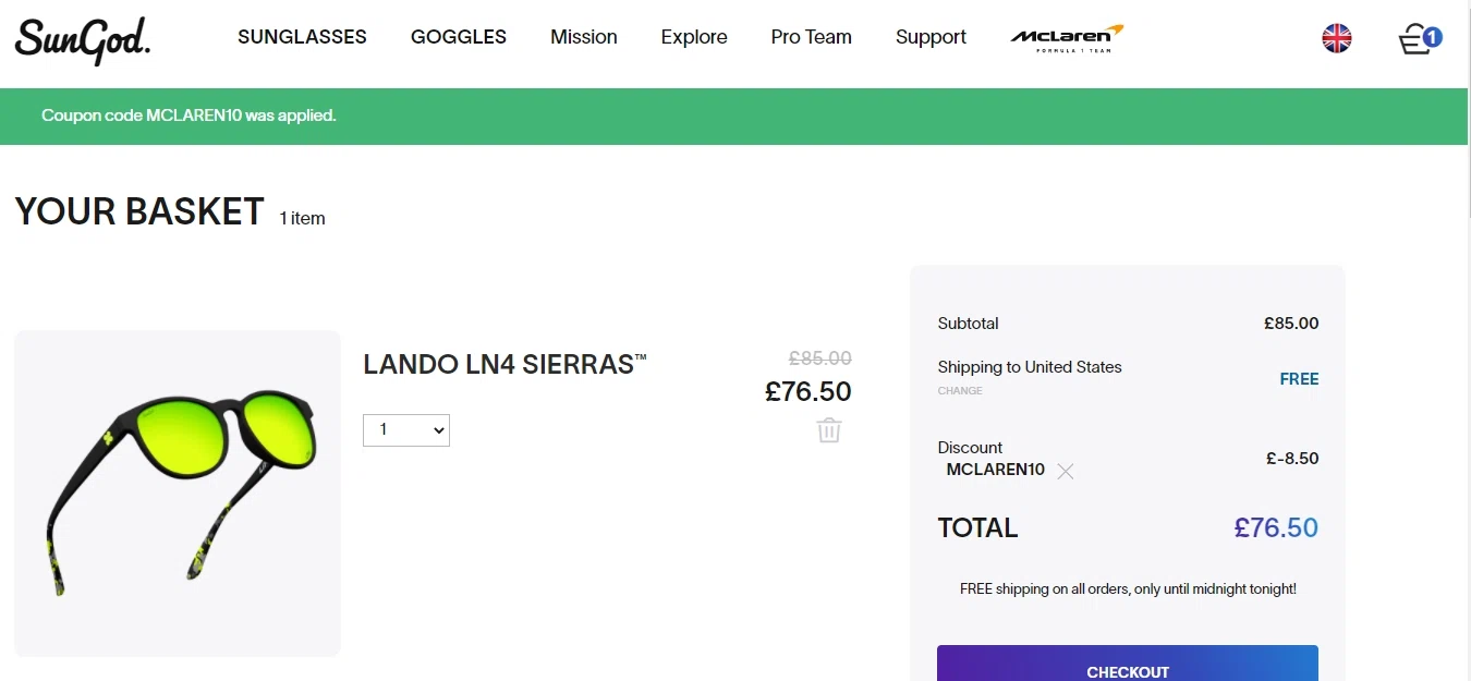 SunGod Discount Codes - 10% Off | January 2025