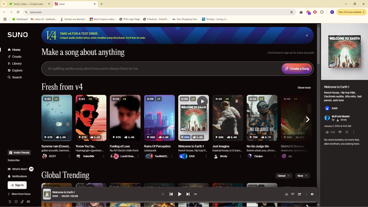 Suno Promo Codes - 30% Off w/Code Coupons Dec 2025