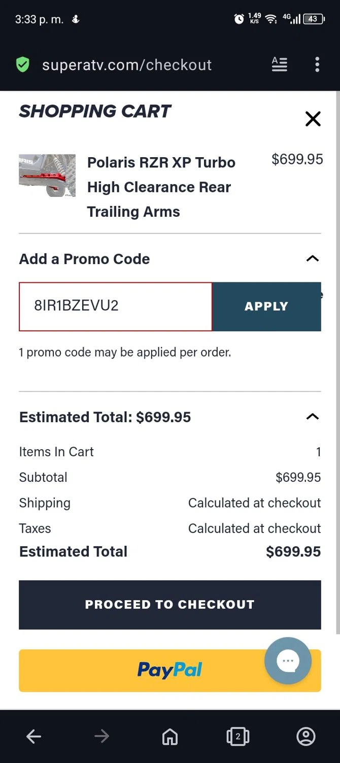 Super ATV Promo Codes - 10% Off | September 2024